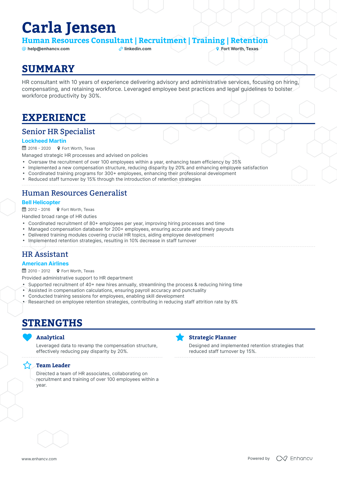 5 Human Resources Consultant Resume Examples And Guide For 2024